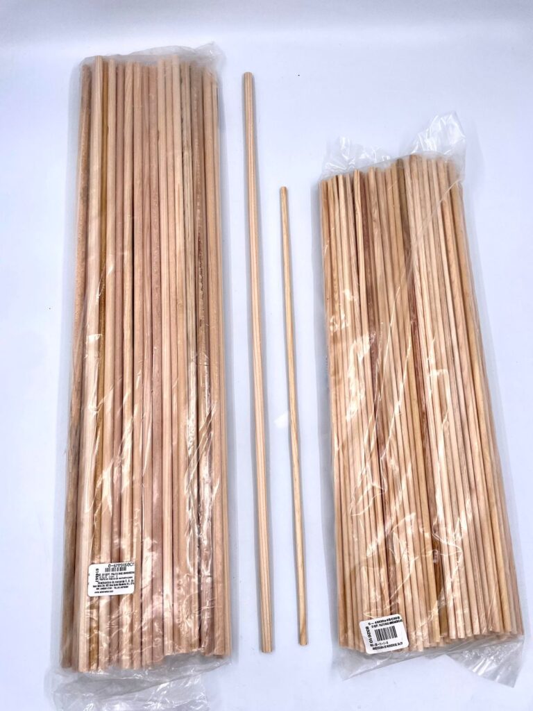 Palitos de Madera Redondos en Kilo - Merceria en Linea
