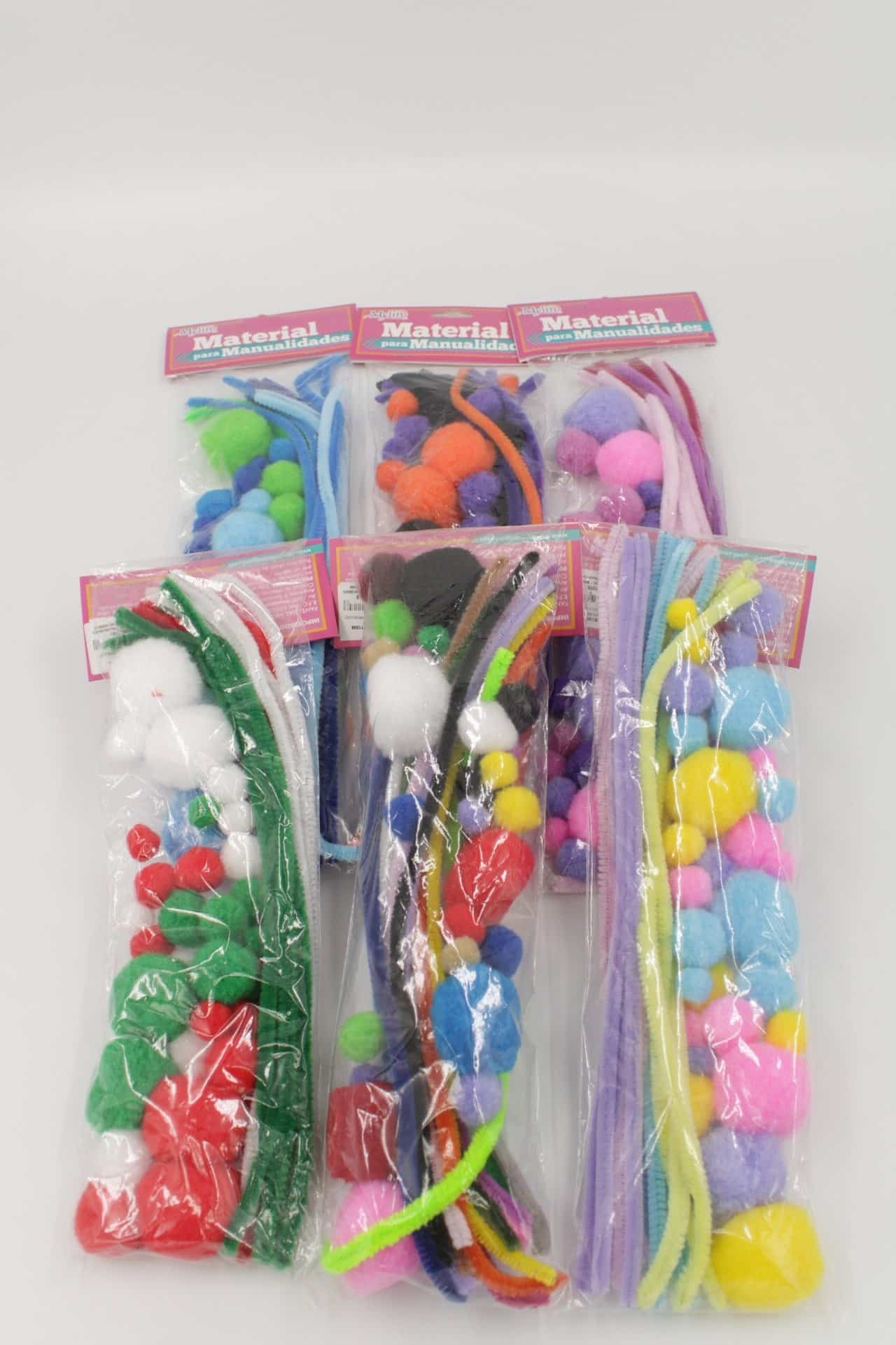Mix Chenille C/Pompón - abastecedora de mercerias